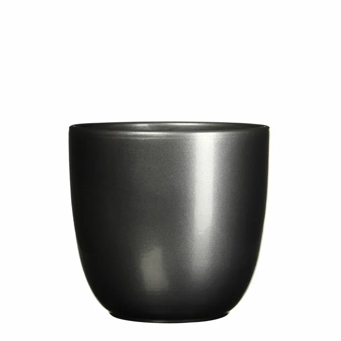 Plantenpot Tusca - H23 X Ø25 CM - Antraciet - Groencentrum Witmarsum